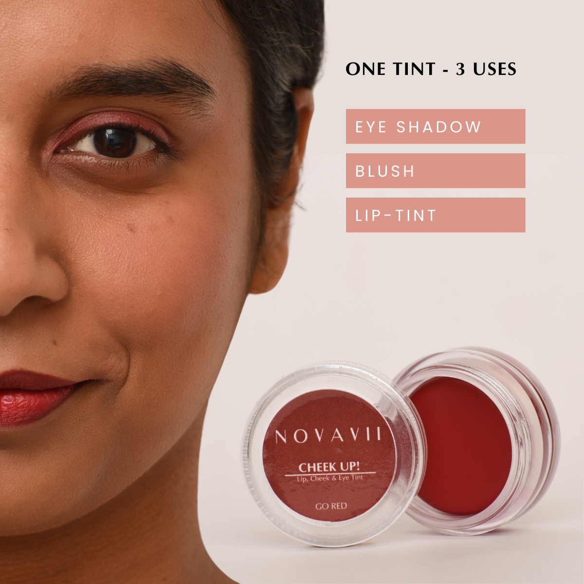 Cheek Up - Lip, Cheek & Eye Tints in Rich Colors - by Novavii 💋